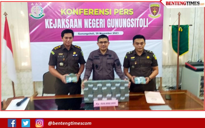 Kejari Gunungsitoli Sita Uang Rp 622 Juta Dalam Kasus Dugaan Korupsi